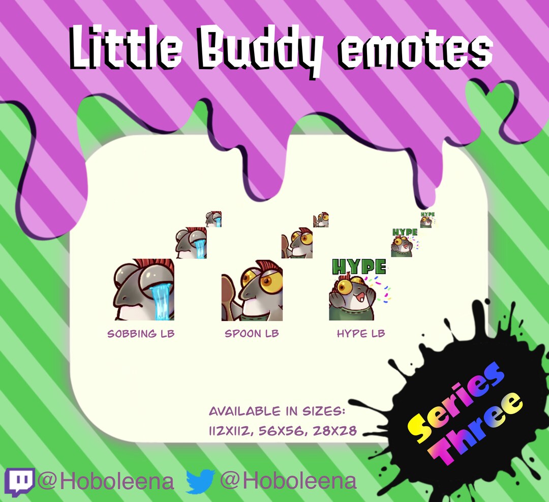 Splatoon Inspired Little Buddy Emotes Series 3 - Etsy