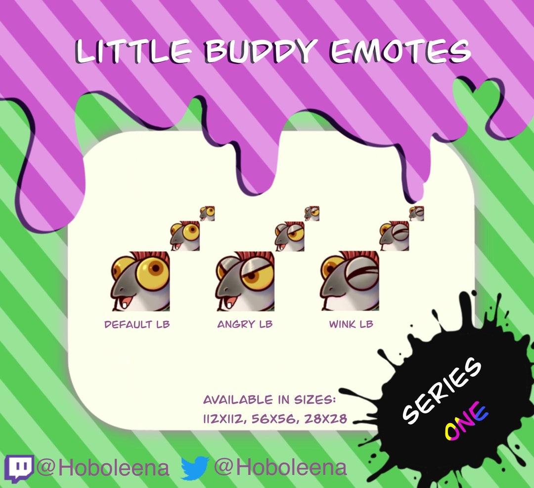 Splatoon Inspired Little Buddy Emotes Series One - Etsy