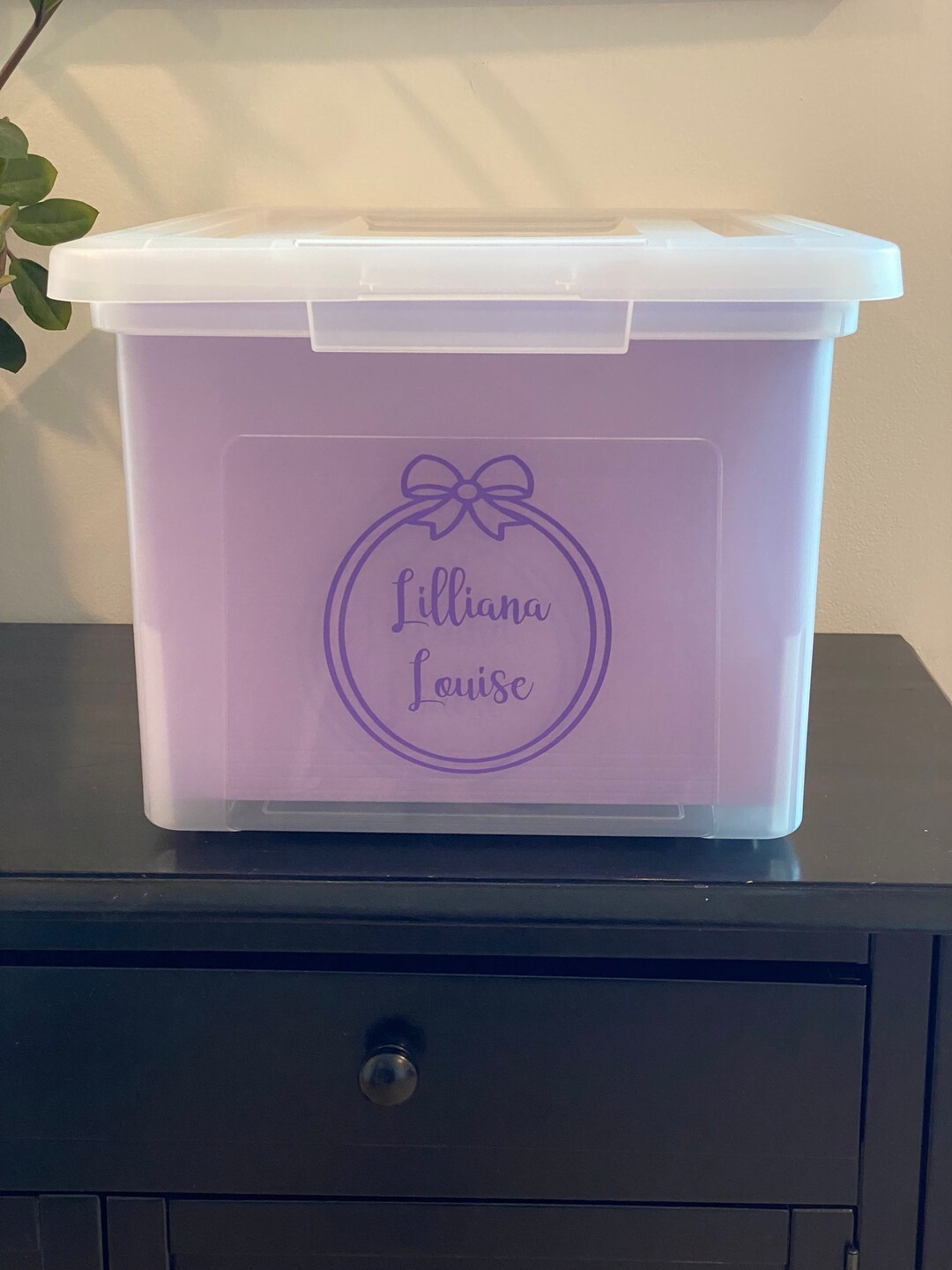 Fully Assembled Keepsake File Box Memory Tote Custom Newborn Gift Kids ...