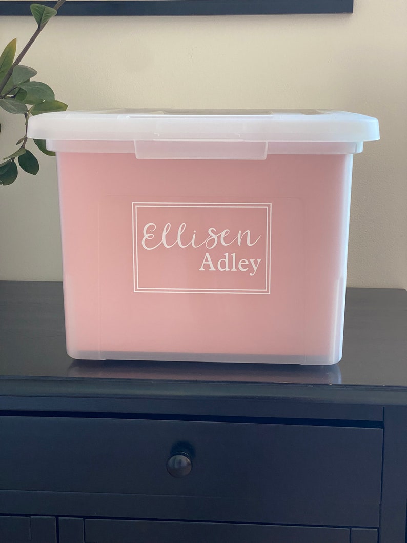 Fully Assembled Keepsake File Box Memory Tote Newborn Gift Kids ...