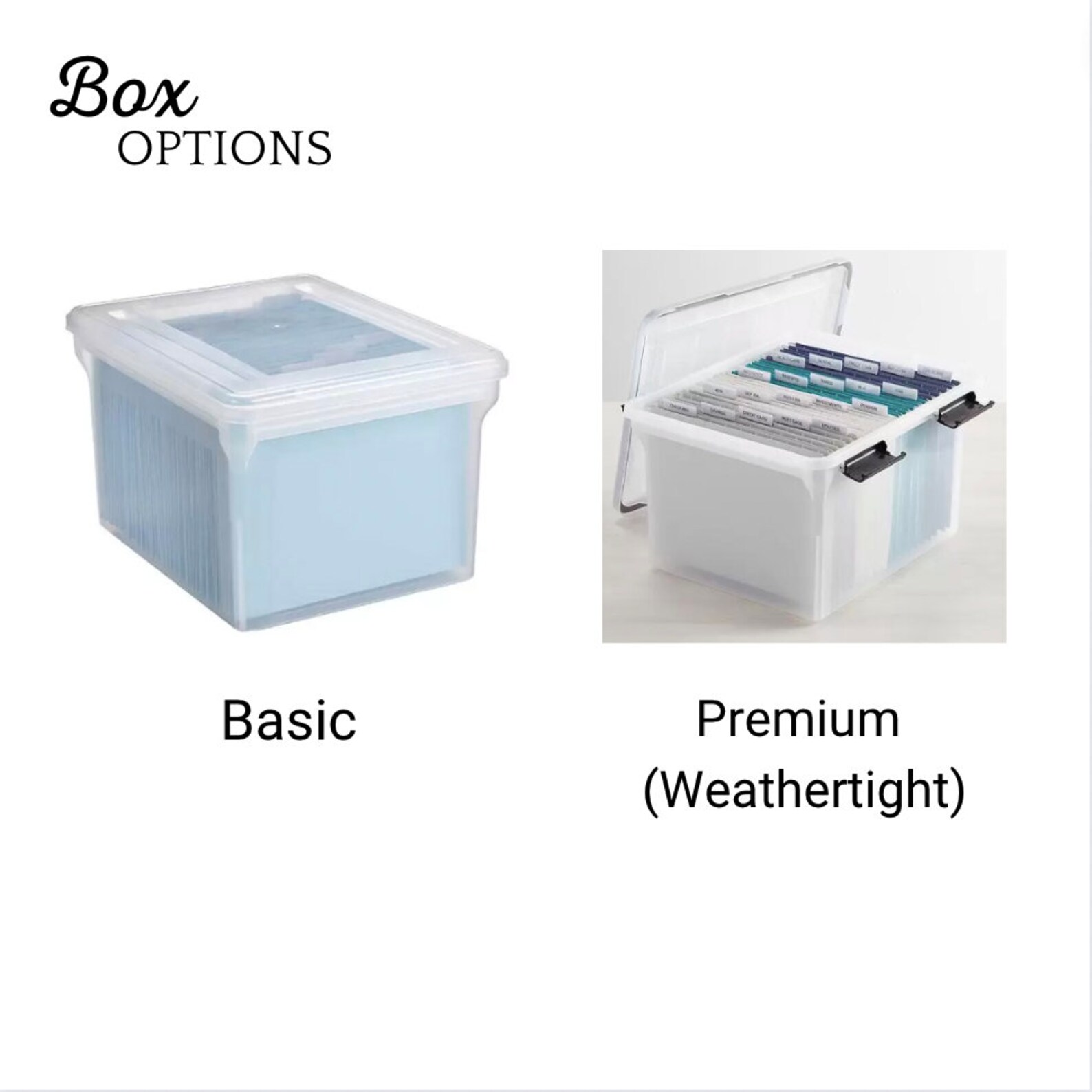 Fully Assembled Keepsake File Box Memory Tote Custom Newborn Gift Kids ...