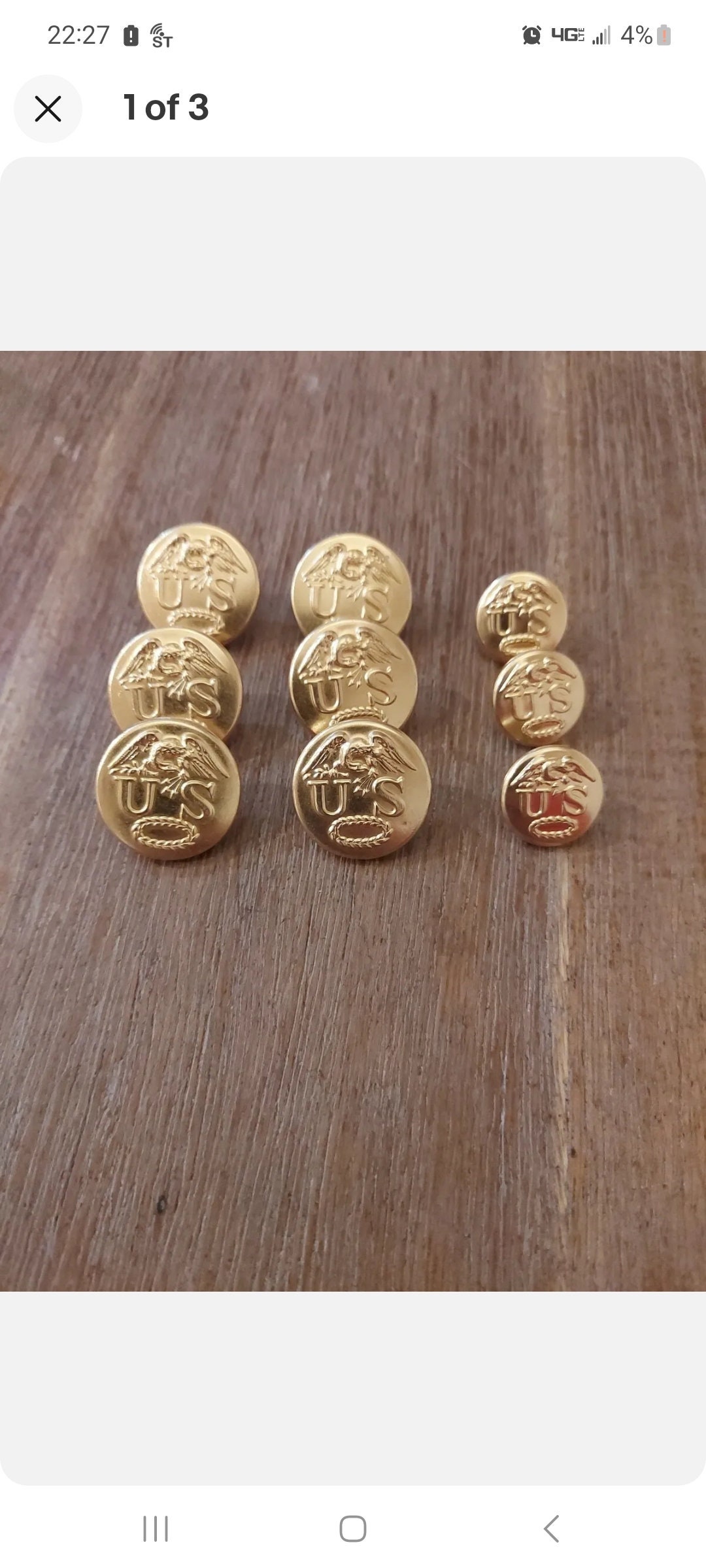 Lot of 9 1820's-1830's US General Service Buttons - Etsy