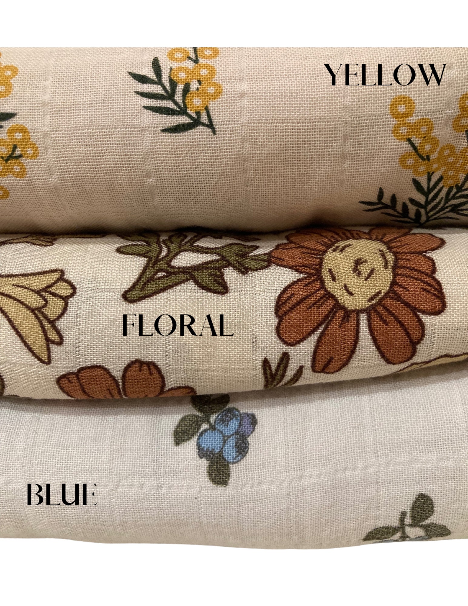 Muslin Swaddle Blanket Set, Receiving Blanket Set for Newborns, Perfect ...