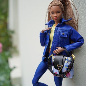 Fashion Doll Clothes Set Doll Jacket Doll Blue Clothes for 11 Inch Doll ...