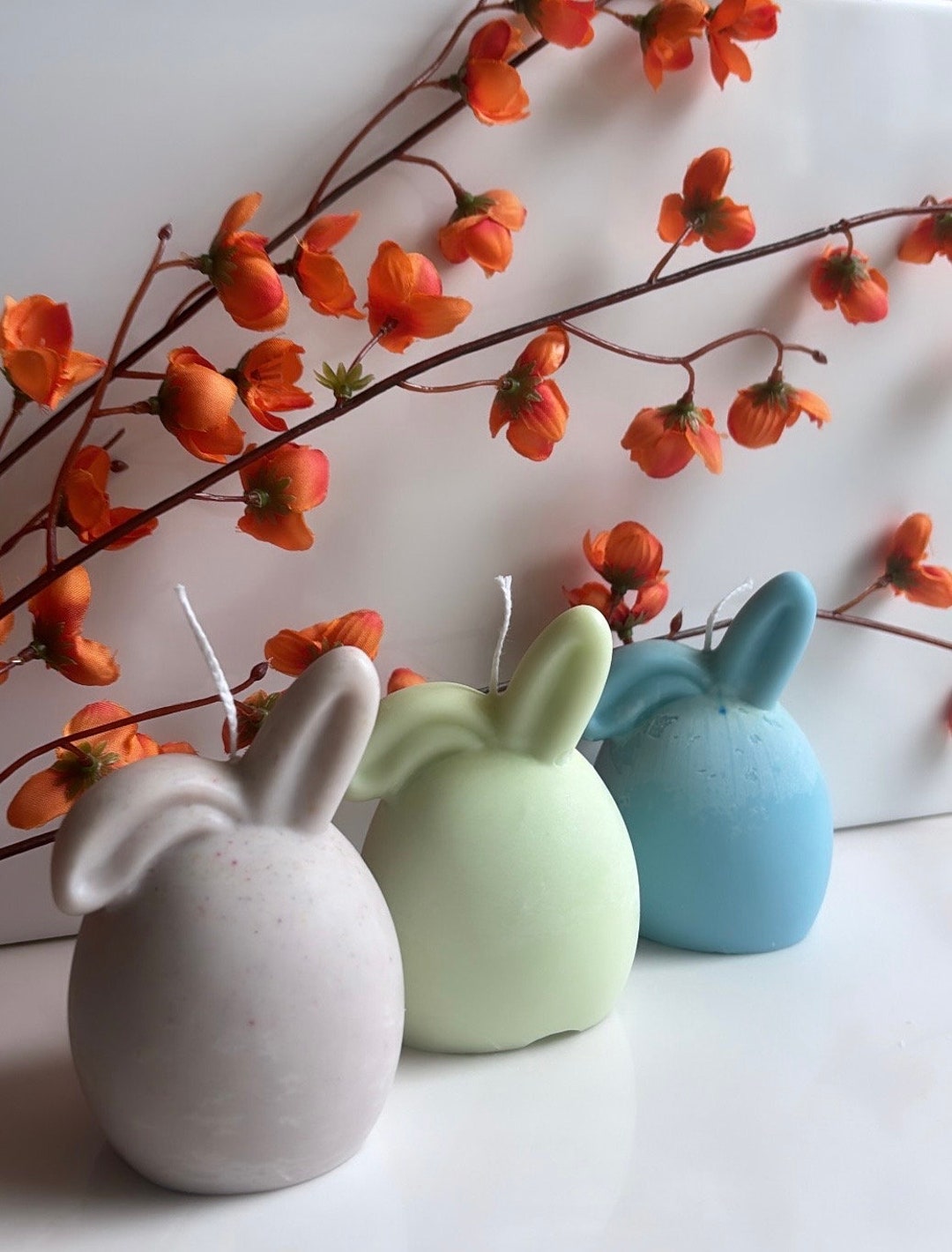 Floppy Ear Bunny Candle/ Easter Bunny Candles/ Handmade Gifts/ Easter ...