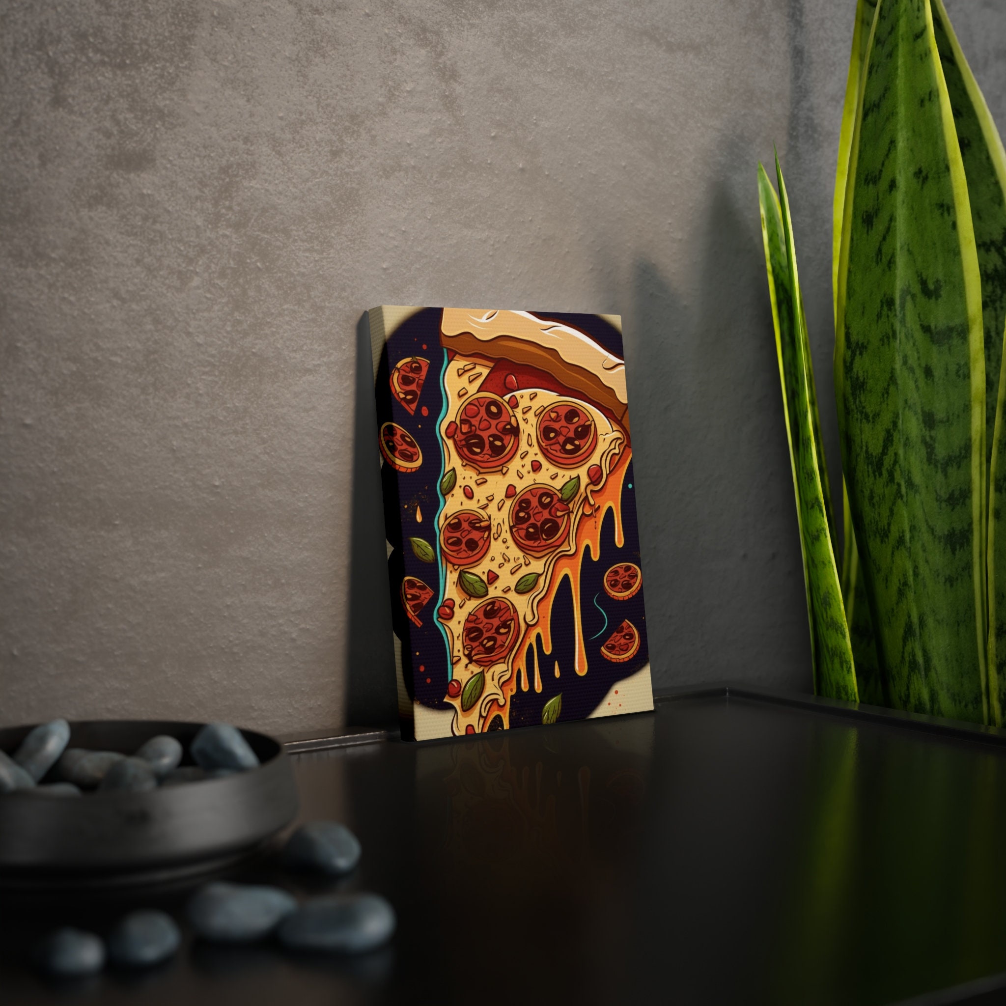 Printable Tasty Delight: Cartoon Pizza Artwork for Instant Download - Etsy