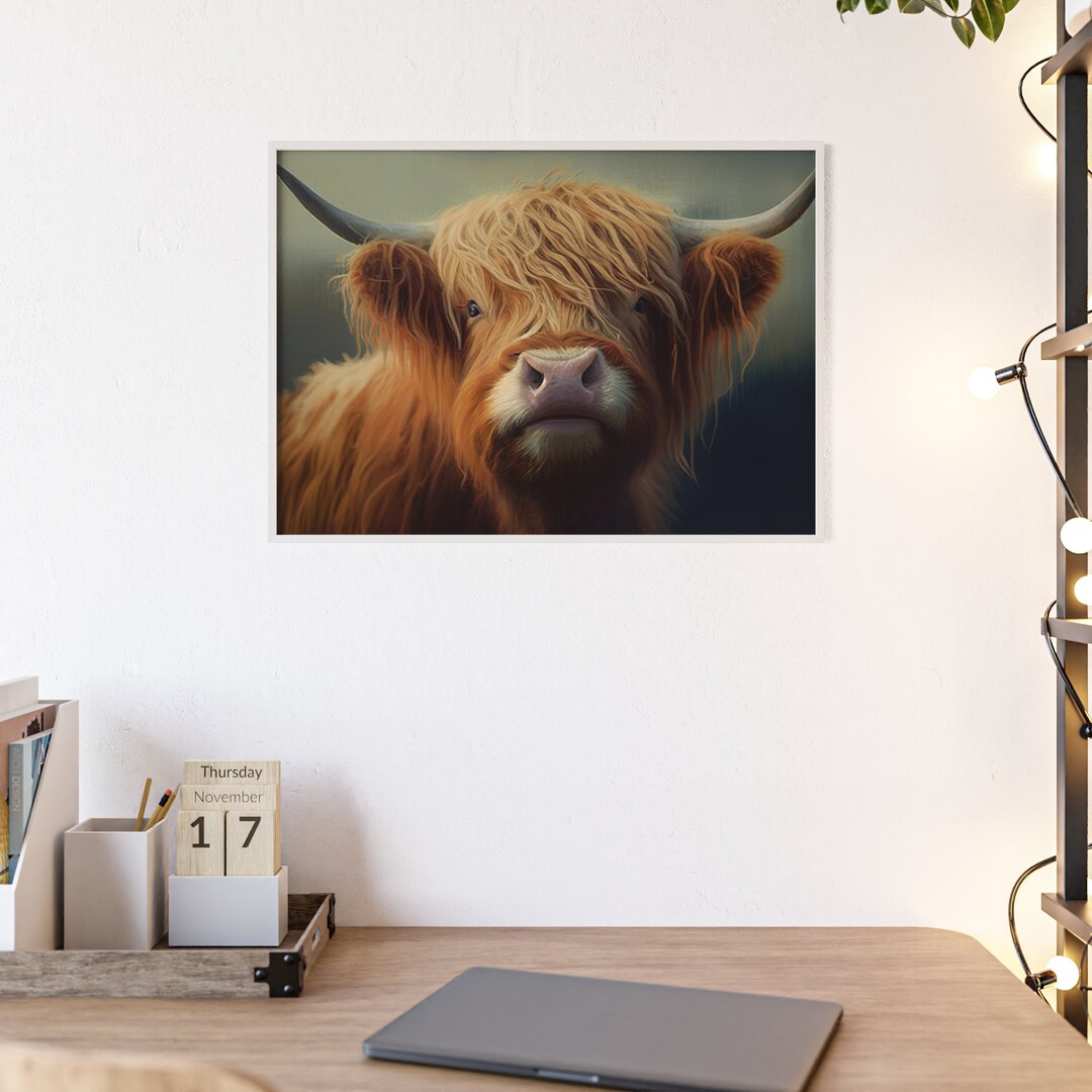 Printable Majestic Highland Cow: Artwork for Instant Download - Etsy