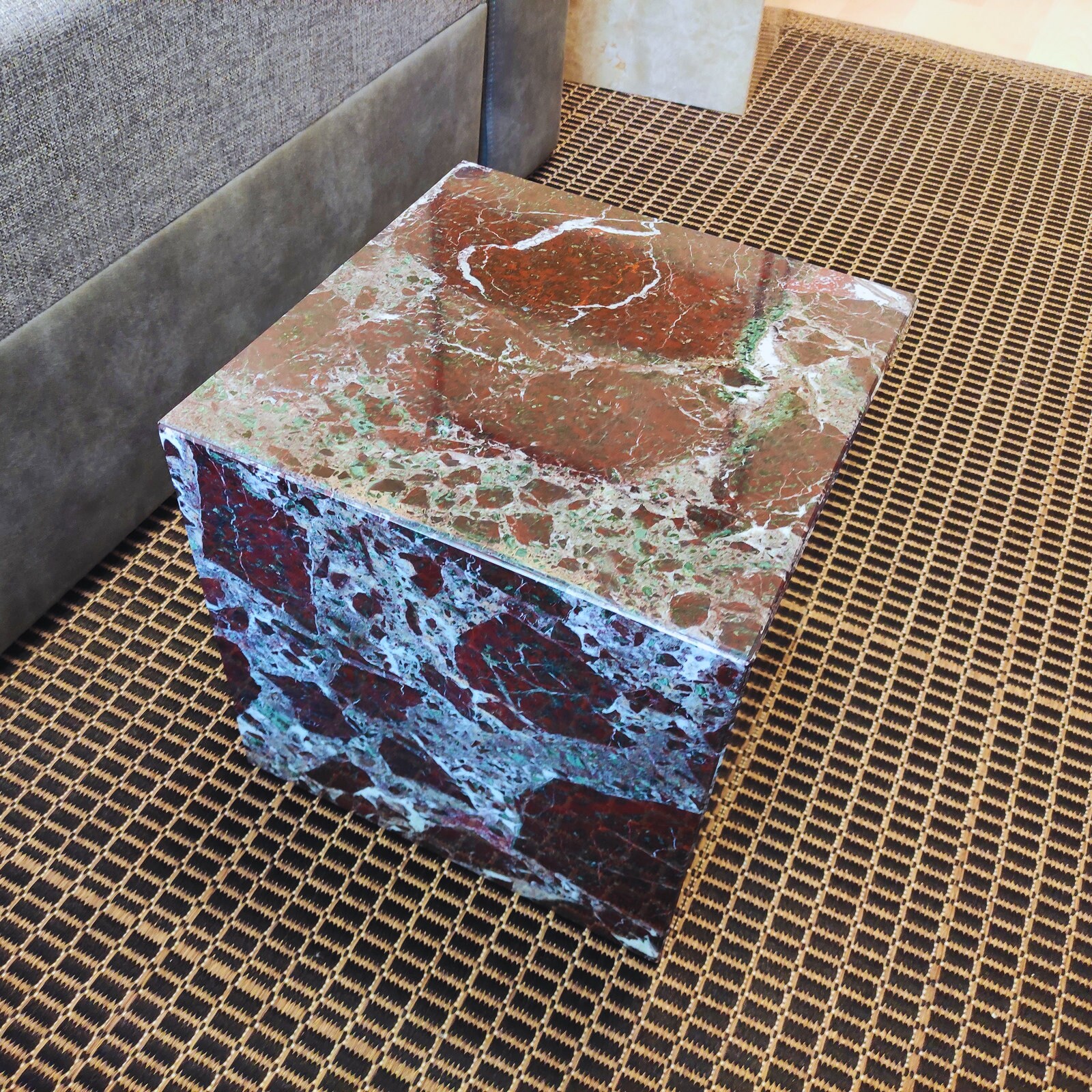 Red Marble, Rosso Levanto, Marble Cube, Marble Plinth, Bedside Table ...