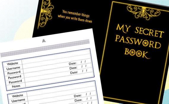 My Secret Password Journal