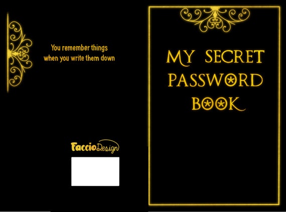 My Secret Password Journal