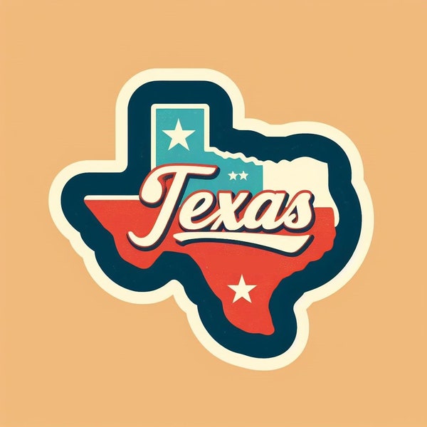 Texas Sticker - Etsy