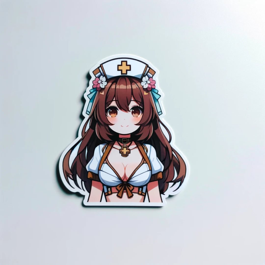 Nurse Anime Sticker Anime Sticker Waifu Sticker - Etsy