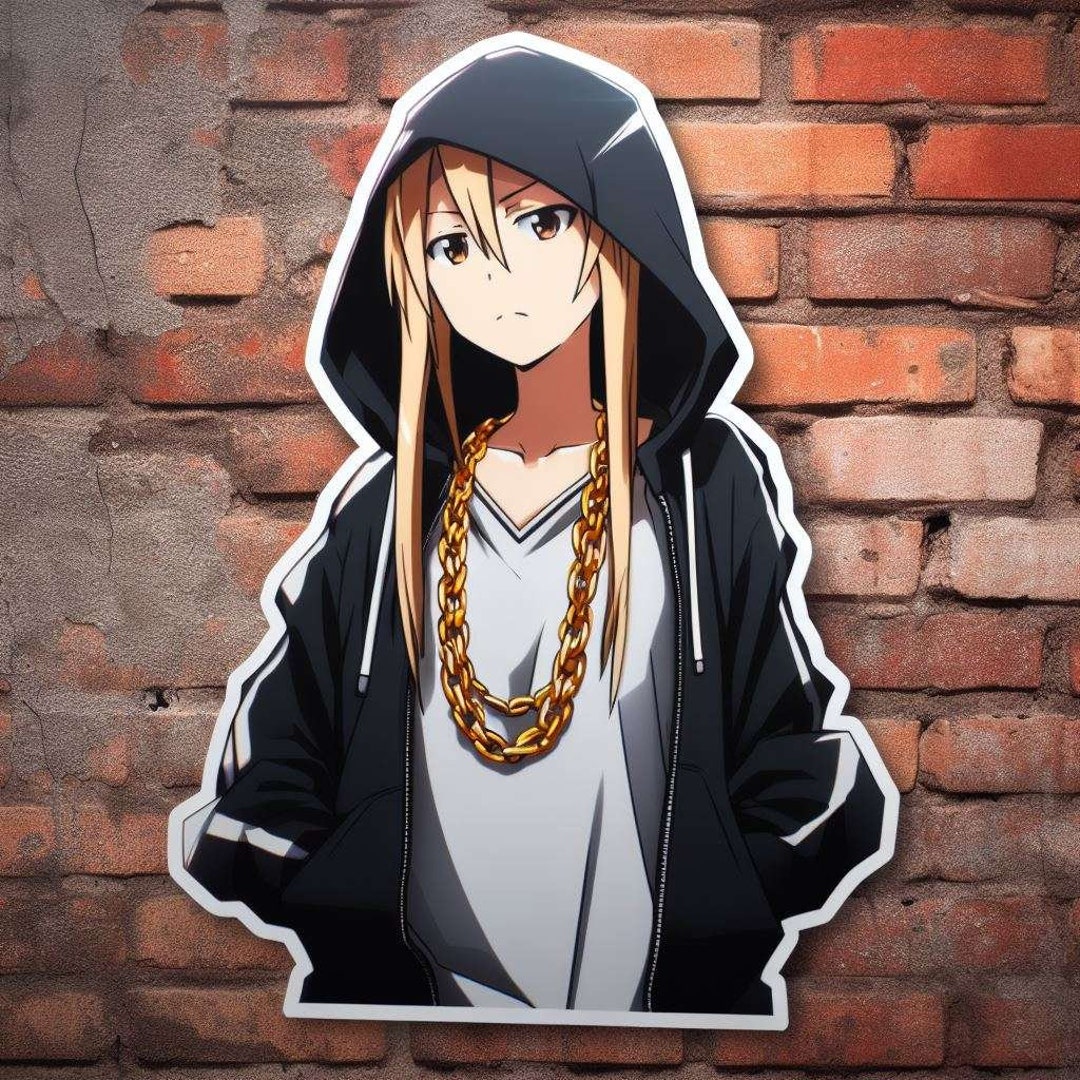 Gangster Sword Art Online Asuna Sticker Car Decal Waifu Sticker - Etsy