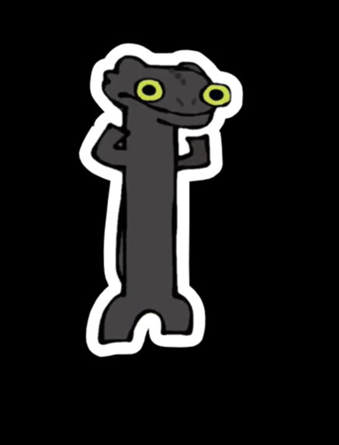 Toothless Dragon Sticker, Meme Sticker, Tiktok Dragon Sticker Funny ...