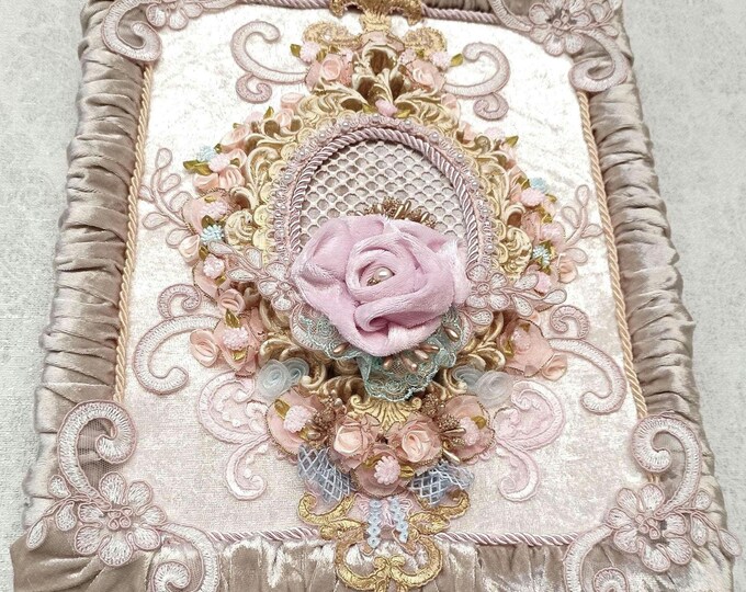 French Rococo Ooak Velvet Wall Decor,marie Antoinette Handmade ...