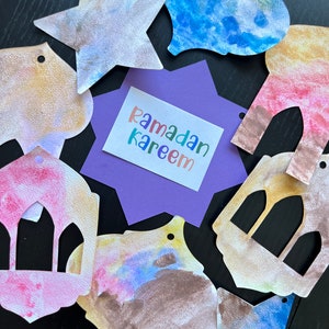 Ramadan Kareem Banner, Craft Activity for Kids, Ramadan Activity - Etsy