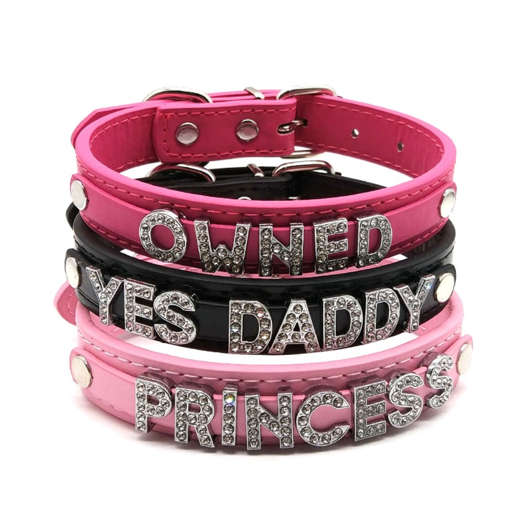 Custom Letter Choker Collar Necklace Personalized Leather Choker ...