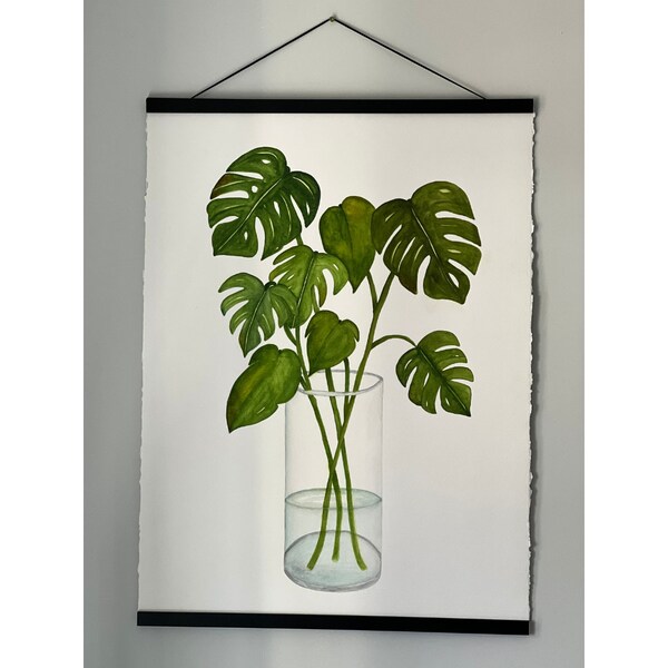 Glass Vase for Monstera - Etsy