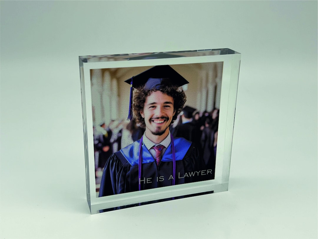 Graduation Photo Block Thick 20 Mm for Personalized Graduation - Etsy