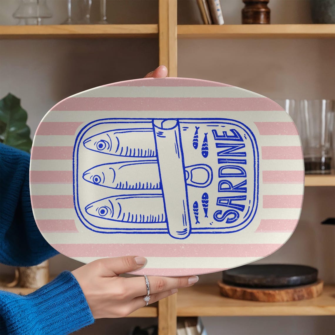 Sardine Lover Platter, Tinned Fish Tray, Coastal Kitchen Decor, Seafood ...