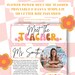 Editable Meet the Teacher | Canva Template | Teacher Printable | Flower ...