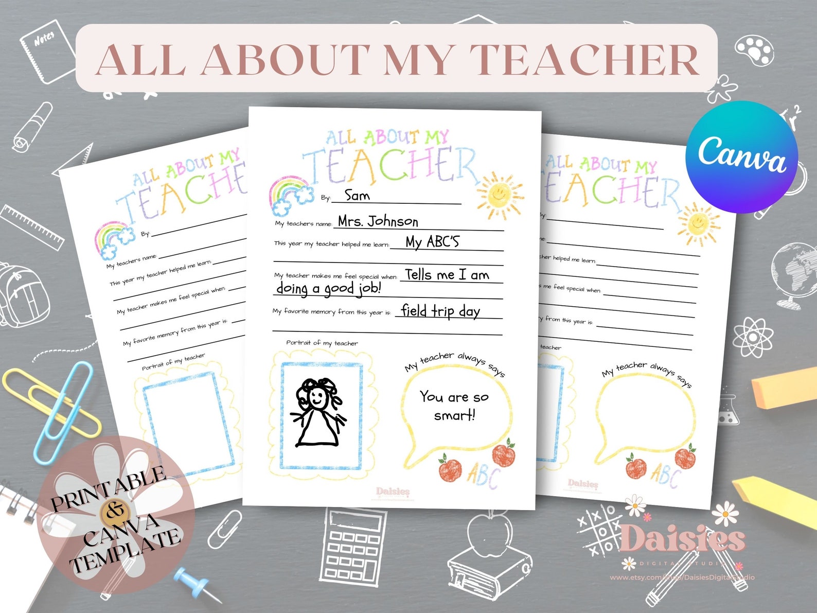 Teacher Thank You, All About My Teacher, Teacher Apperception, Teacher ...