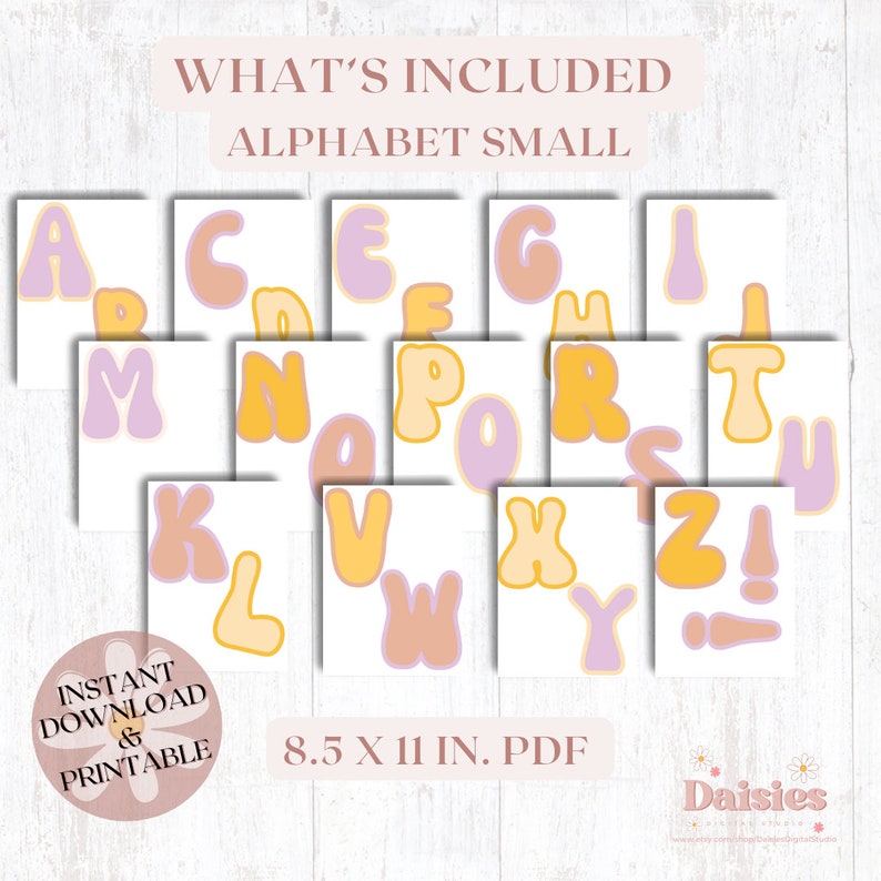 Groovy Classroom Decor Bundle | Retro Hippie Theme | Teacher Printable ...