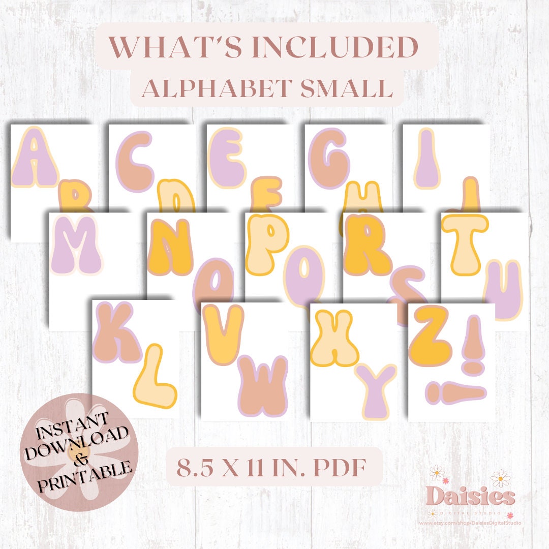 Groovy Classroom Decor Bundle Retro Hippie Theme Teacher Printable ...