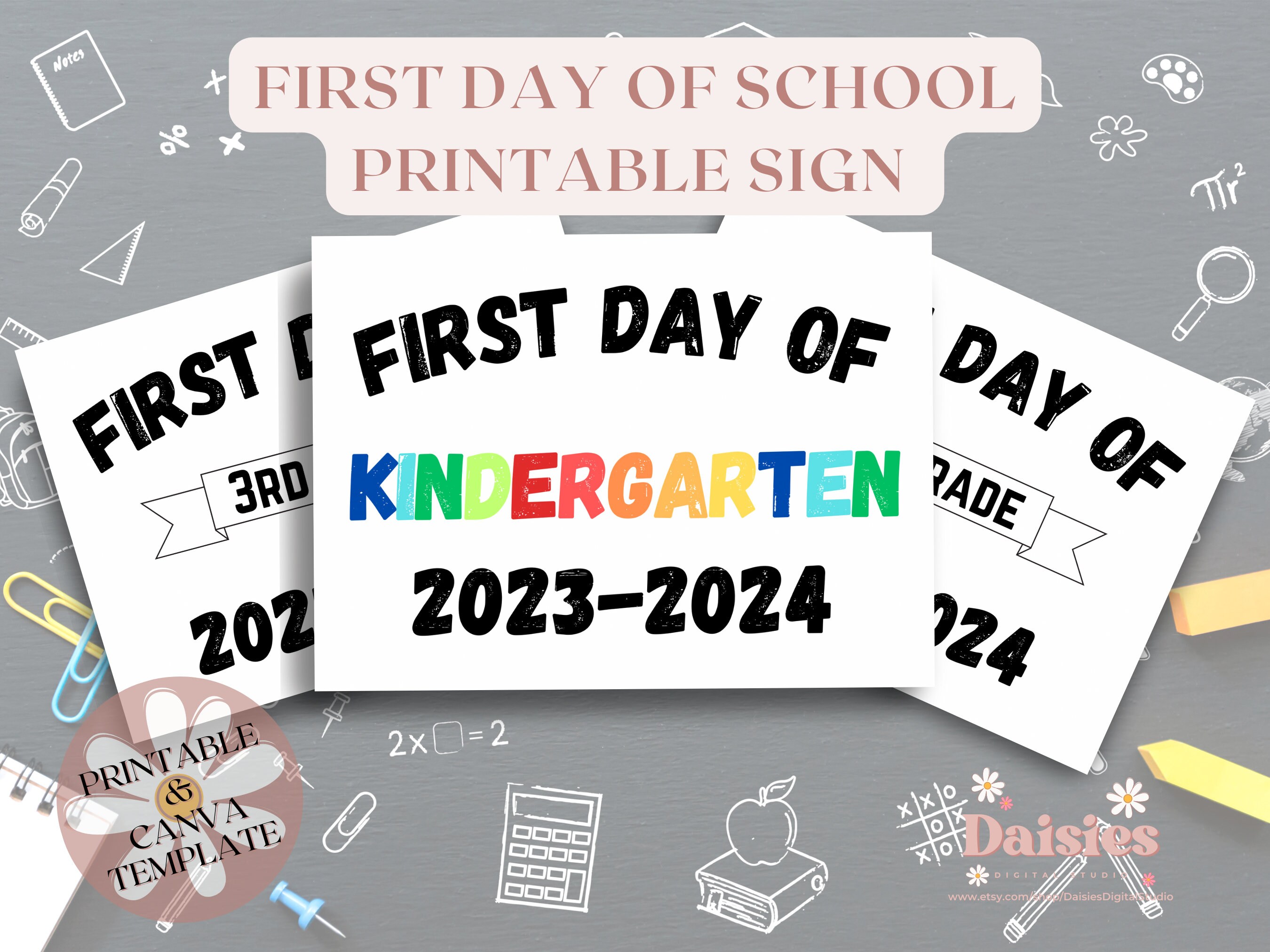 First Day of School Bundle Digital Download First Day of School ...