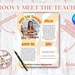 Editable Meet the Teacher | Canva Template | Teacher Printable | Retro ...