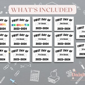 First Day of School Bundle Digital Download First Day of School ...