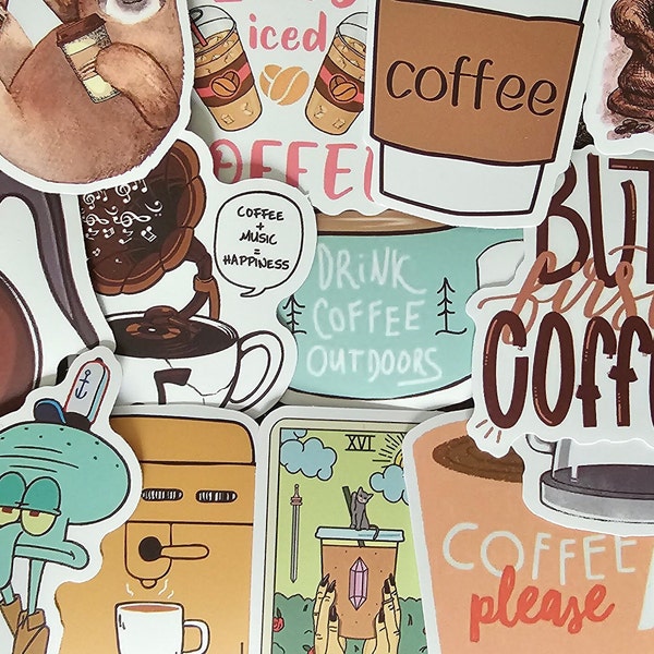 Coffee Cup Stickers - Etsy