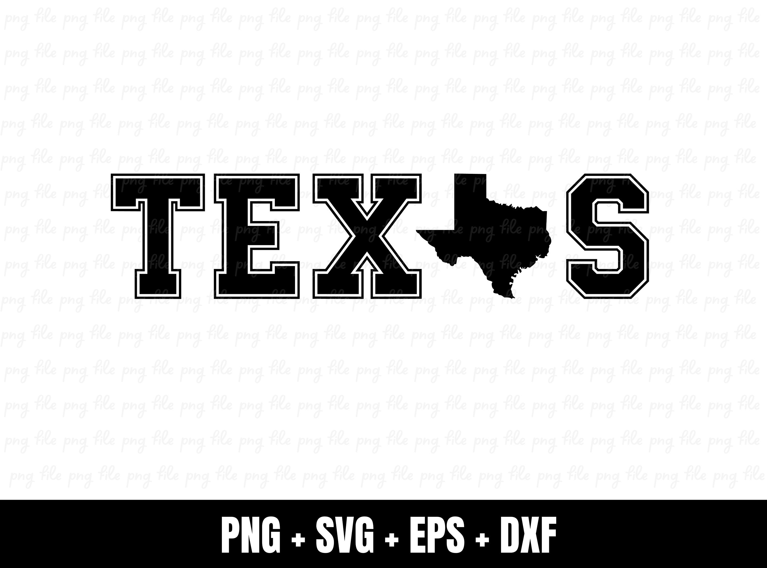Texas Map Name SVG Files | United States of America Vector Files ...