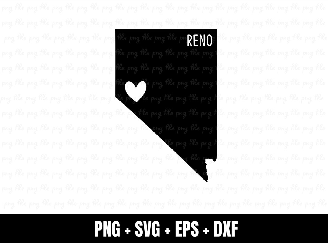 Nevada Reno SVG Files | Nevada State Vector Files | Nevada Vector Files ...