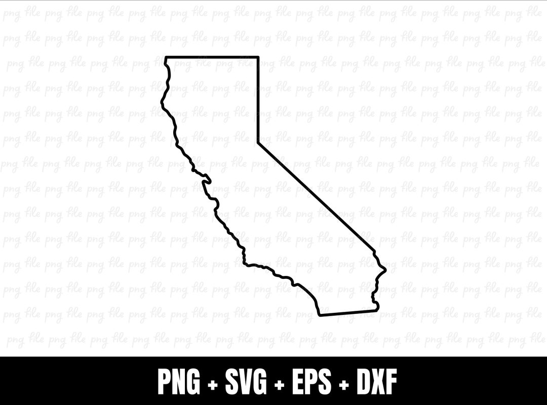 California Outline SVG | California State Vector Files | California PNG ...