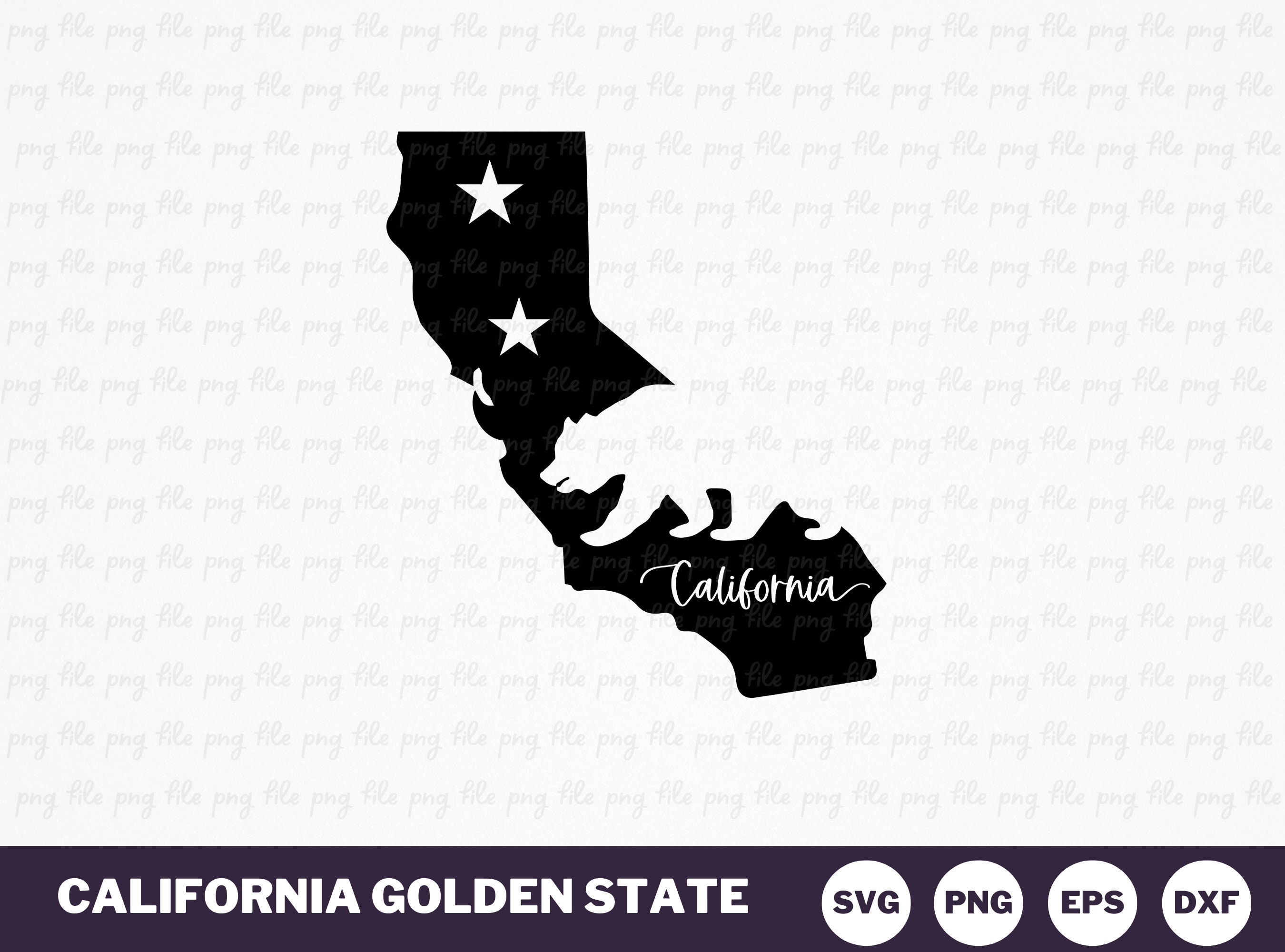 California Bear State SVG California State Vector Files - Etsy