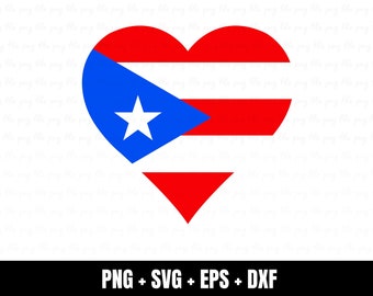 Puerto Rico Heart - Etsy