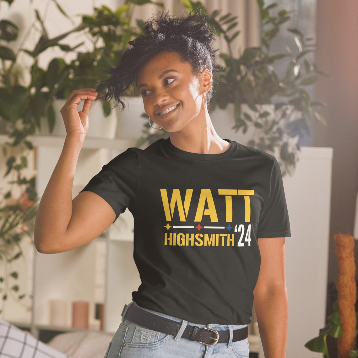 TJ Watt Alex Highsmith 2024 Campaign Shirt, Pittsburgh Football Fan ...