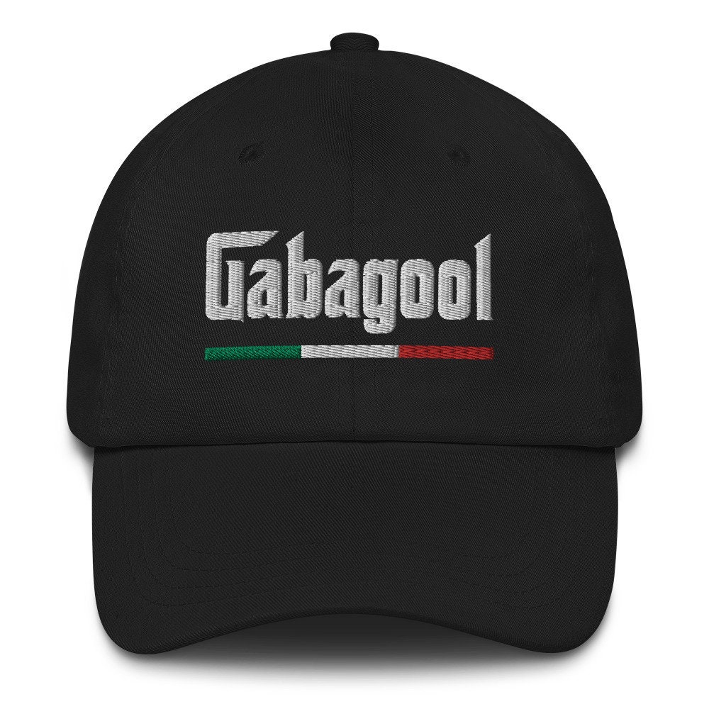 Gabagool Hat, Italian Gabagool Dad Cap, Italian American Gift- Black ...