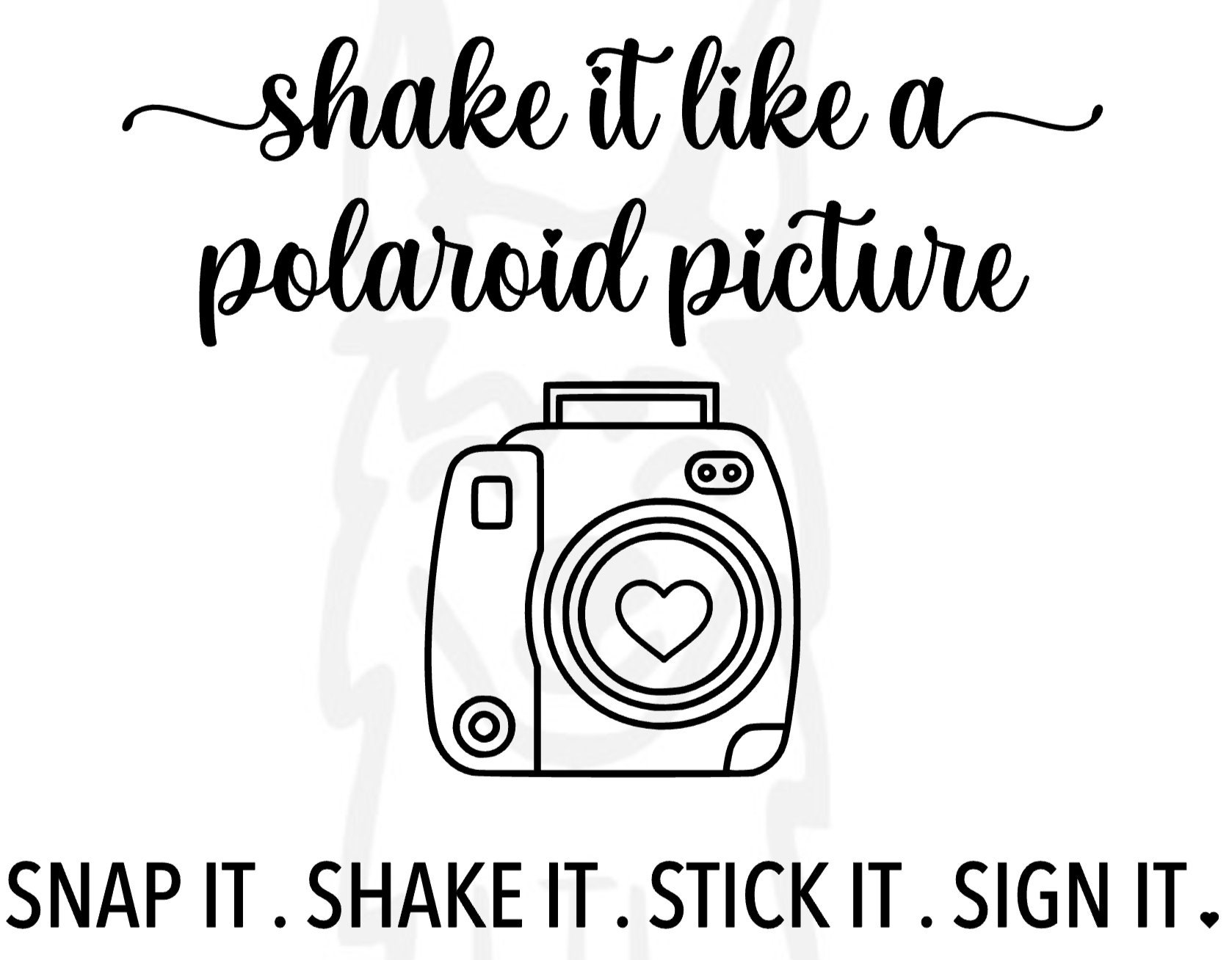 Shake It Like a Polaroid Picture SVG/PNG - Etsy Australia