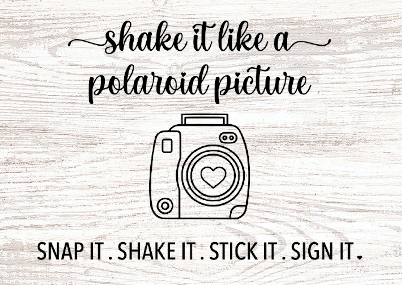 Shake It Like a Polaroid Picture SVG/PNG - Etsy