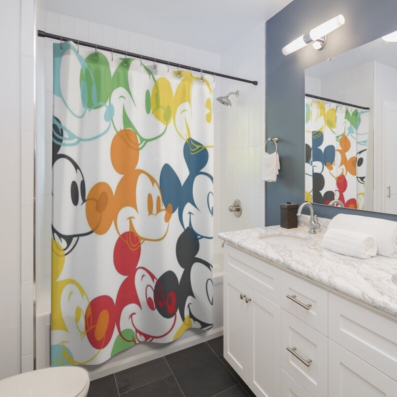 Mickey Mouse Shower Curtains - Etsy