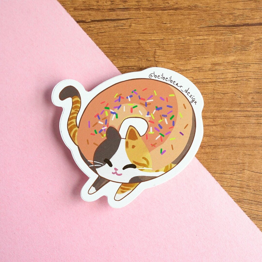 Calico Cat Sticker, Tricolor Cat Sticker, Tortoiseshell Cat Sctiker ...