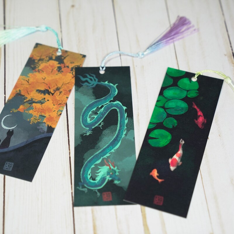 Asian Bookmarks - Etsy