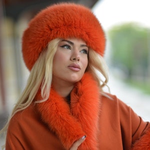 Orange fox fur store