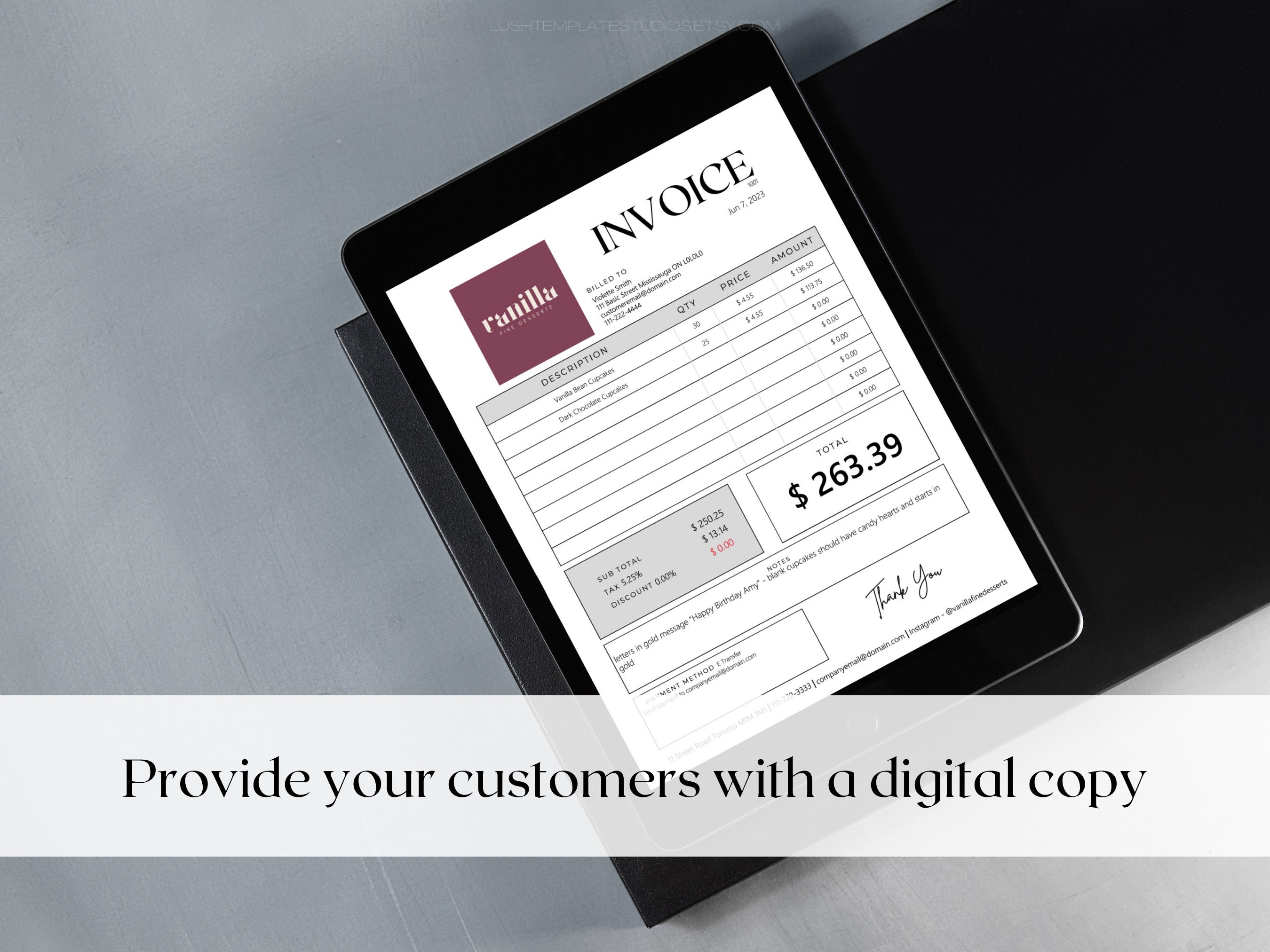 Invoice Template | PDF Form | Professional Receipt| Calculating Form - Etsy