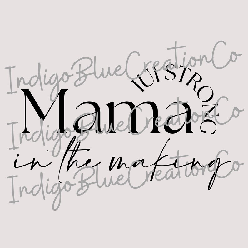 IUI Mama in the Making SVG PNG, Digital Download for Commercial Use ...