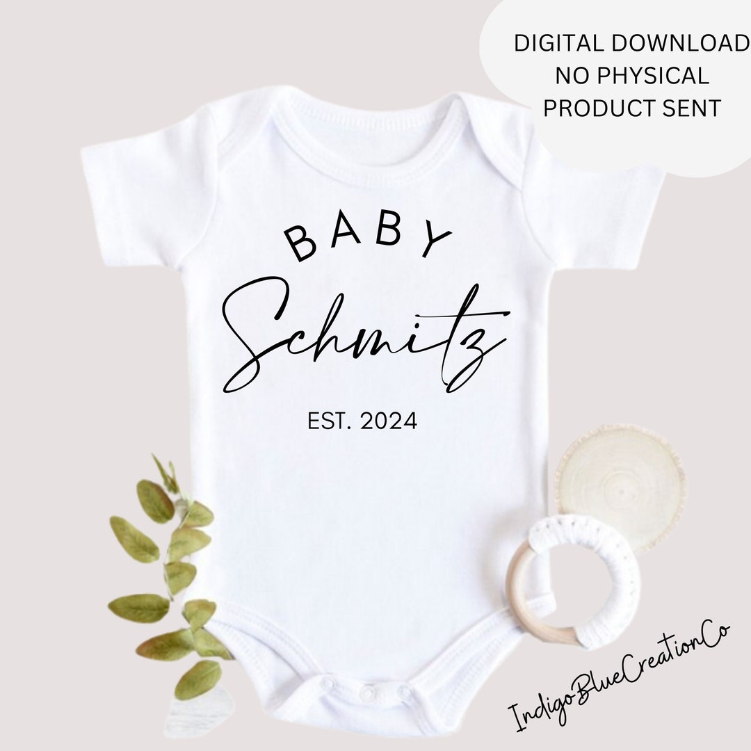 Custom Baby Last Name Announcement SVG, PNG (digital Download) - Etsy