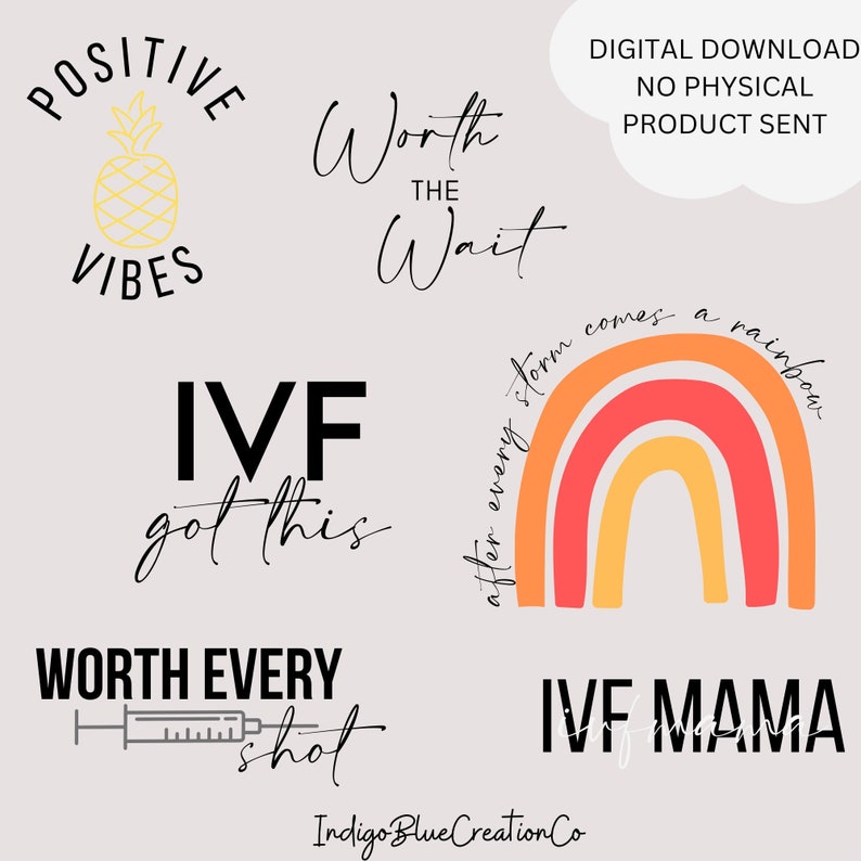 Ivf/infertility SVG PNG Digital Download for Commercial Use, Files for ...
