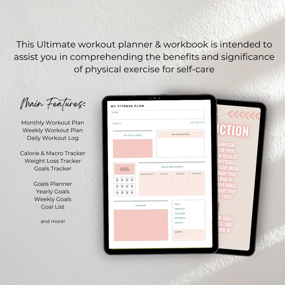 Ultimate Workout Planner | Detailed Workout Planner | Workout Schedule ...